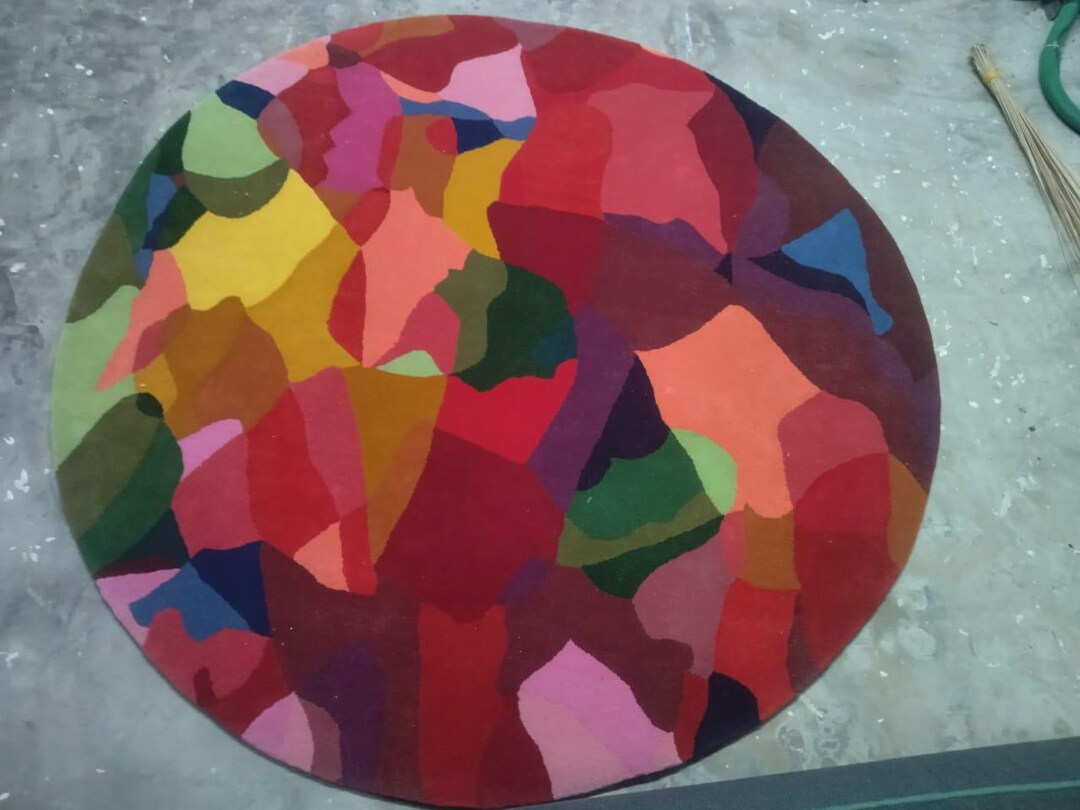 Hand-tufted Wool ROUND,8X8 Rugs - Etsy