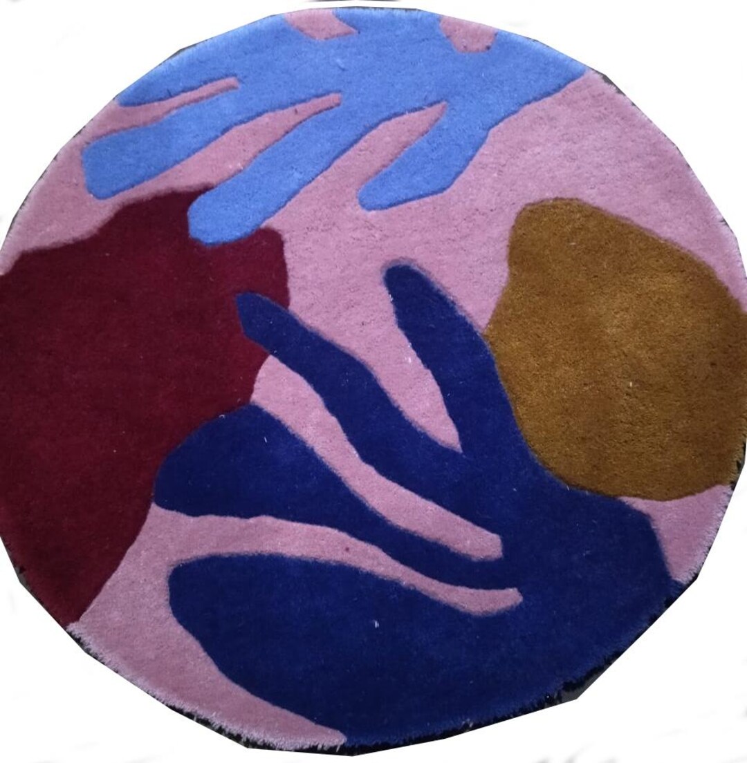 Hand-tufted Wool Round Mordern,8x8 Rugs - Etsy