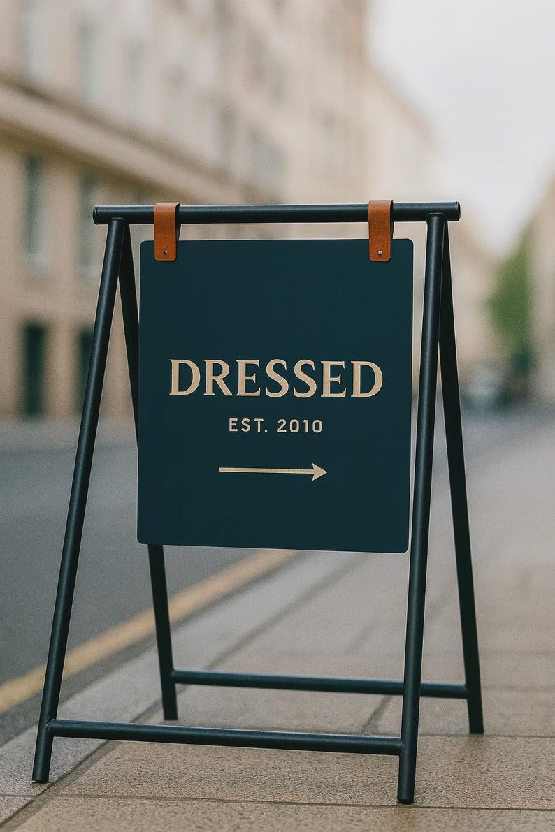 Custom A-frame Outdoor Sidewalk Signs, Sandwich Signage, Swinging ...