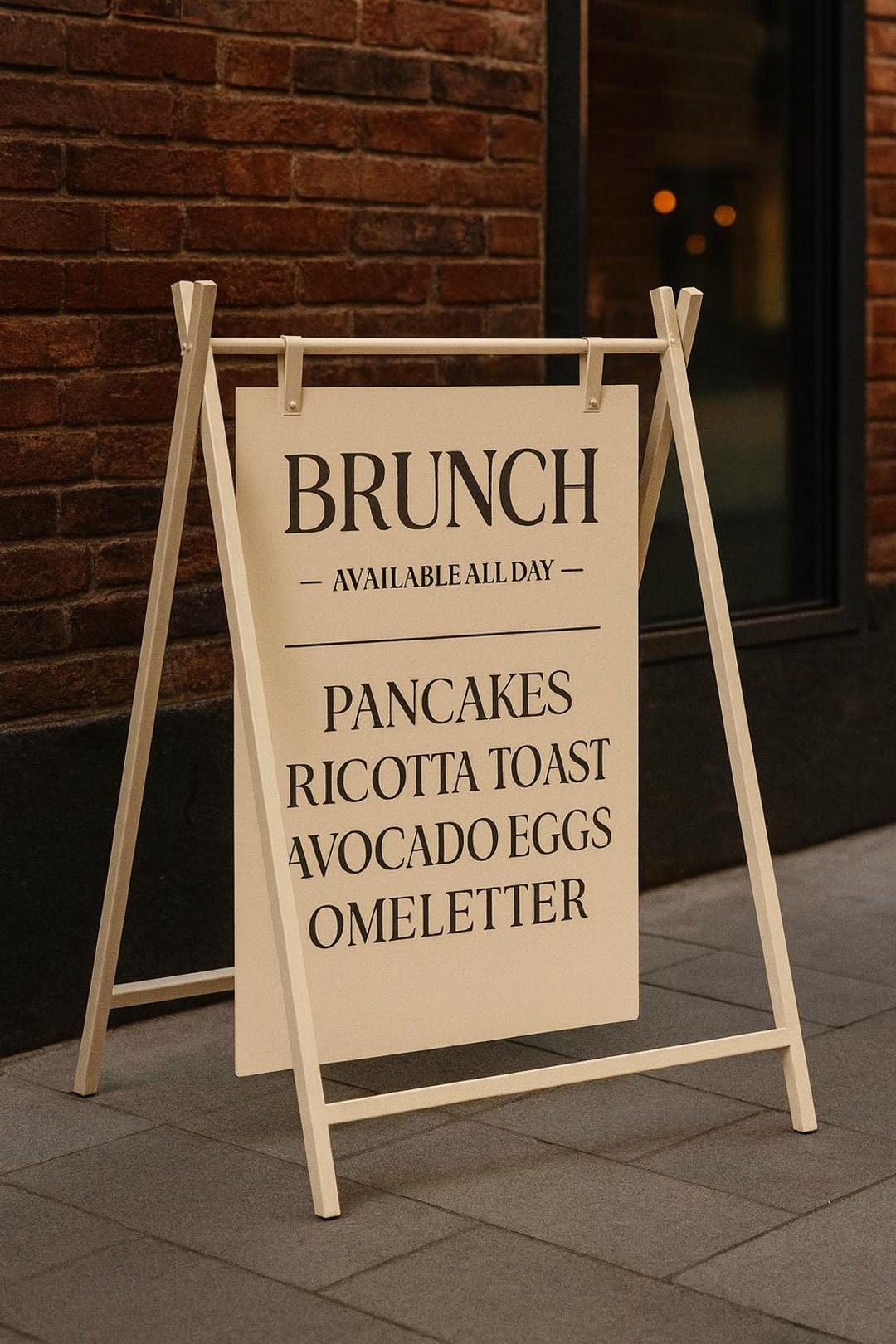 Custom A-frame Outdoor Sidewalk Signs, Sandwich Signage, Swinging ...