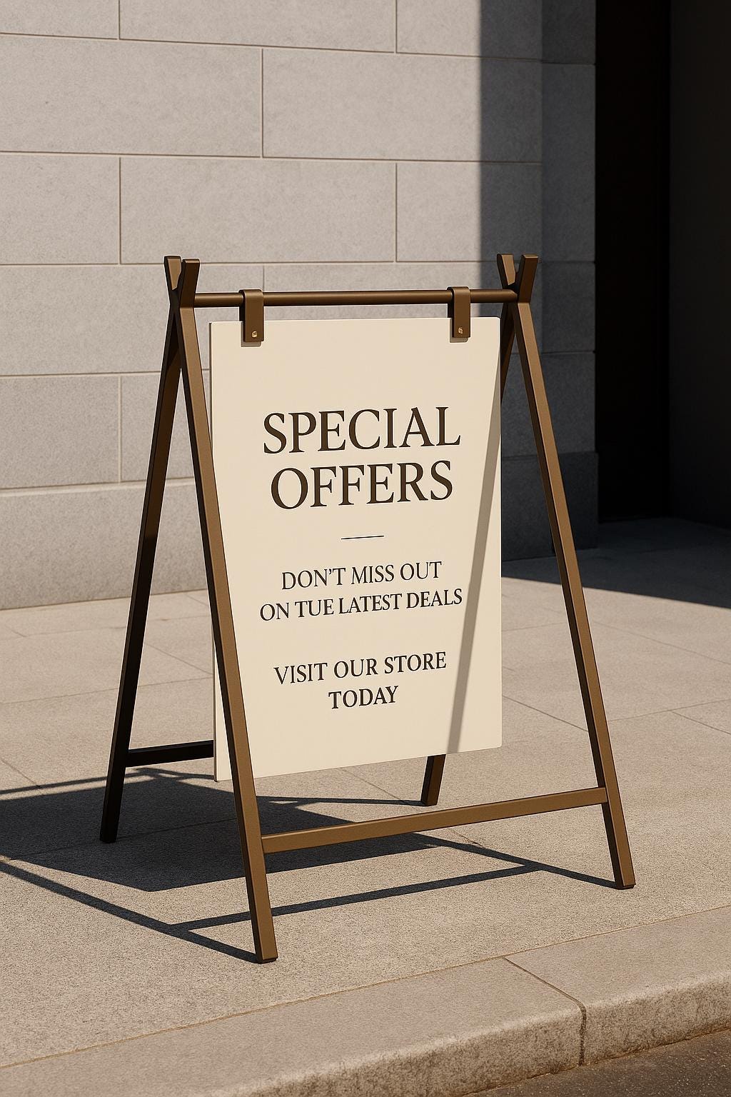 Custom A-frame Outdoor Sidewalk Signs, Sandwich Signage, Swinging ...