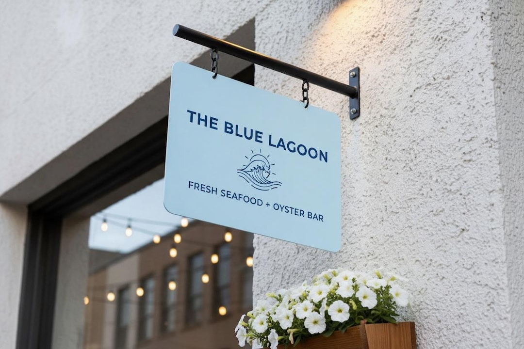 Custom Blade Sign | Outdoor Hanging Sign | Double-sided Wall-mounted ...
