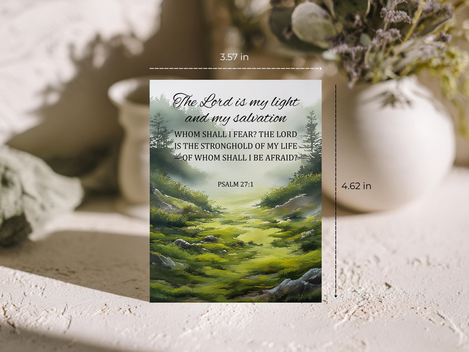 100+ Bible Verse Cards Watercolor Landscape Theme, Scripture Painting ...