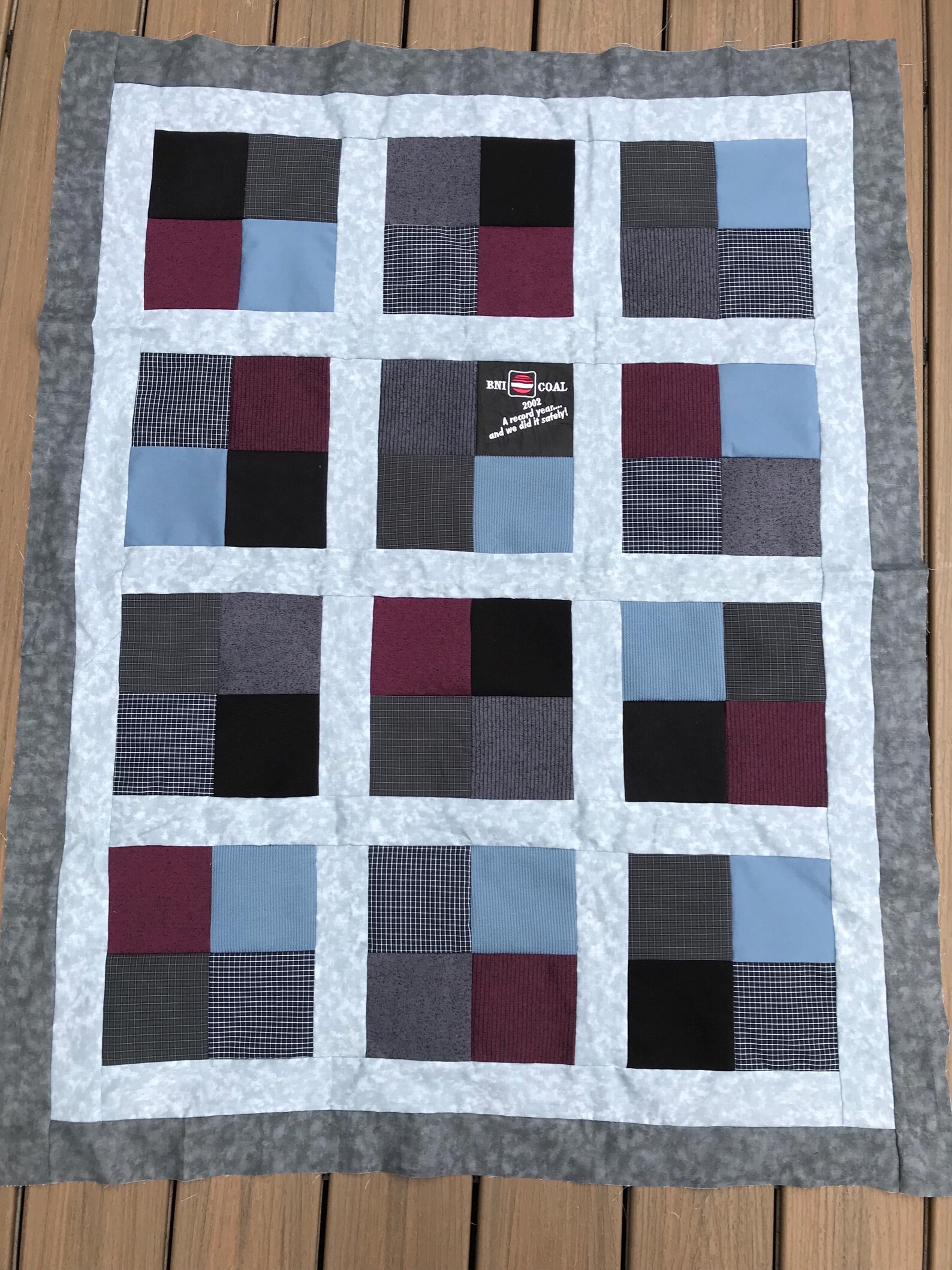 Memorial Quilt, DEPOSIT ONLY, Grief Throw, Blanket With Clothing, in ...