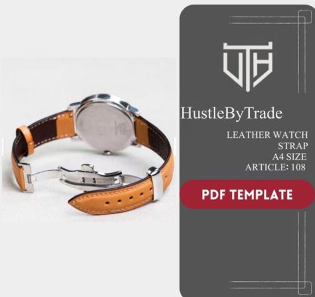 Watch Strap | Digital Pattern| Template A4 Size | Wristwatch Band ...