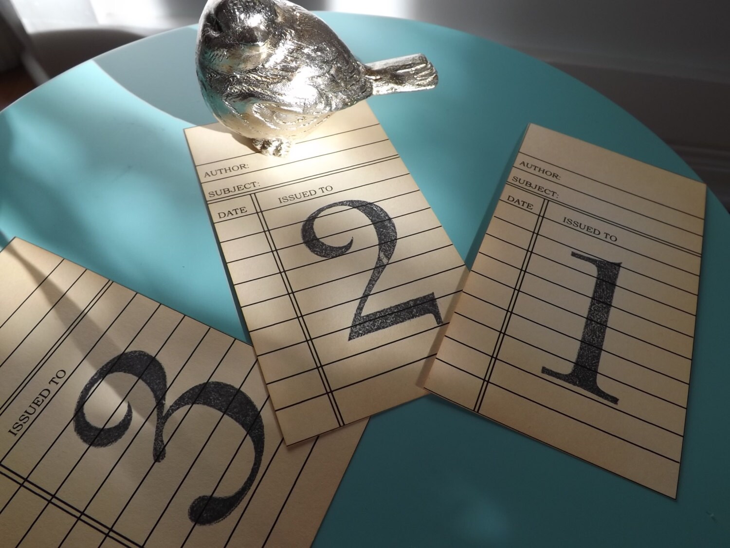 Library Cards Wedding Table Number Cards Blue Library Cards - Etsy Canada