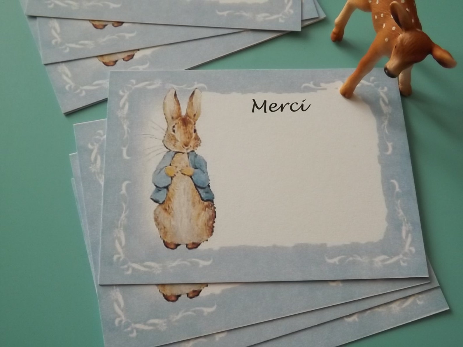 Peter Rabbit Thank You Cards Peter Rabbit Merci Cards Peter - Etsy