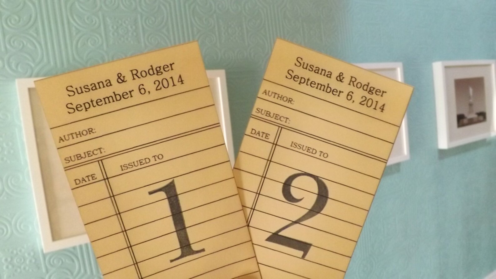 Library Card Wedding Table Number Personalize Library Cards - Etsy Canada