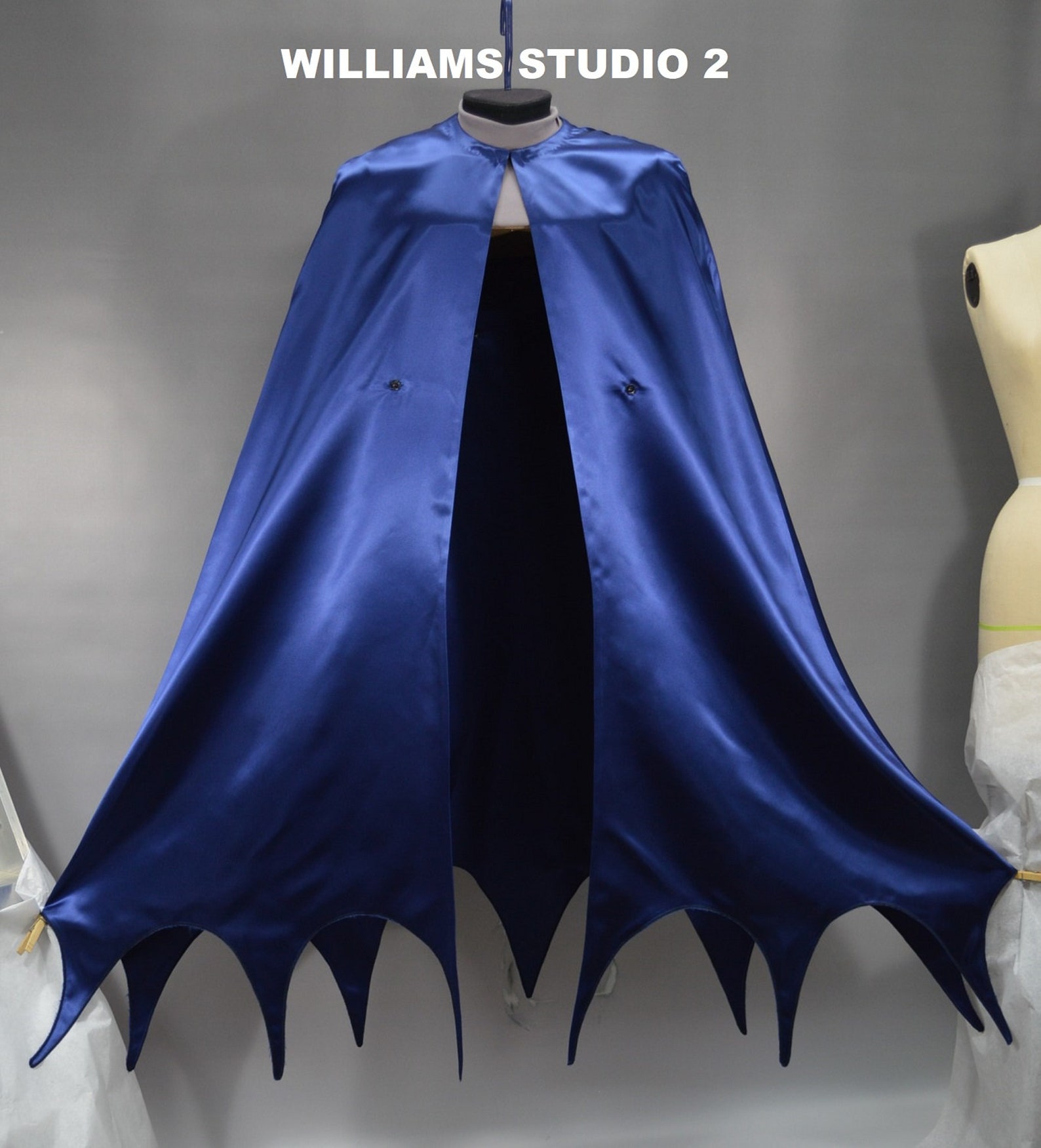 Blue Satin Cape - Etsy