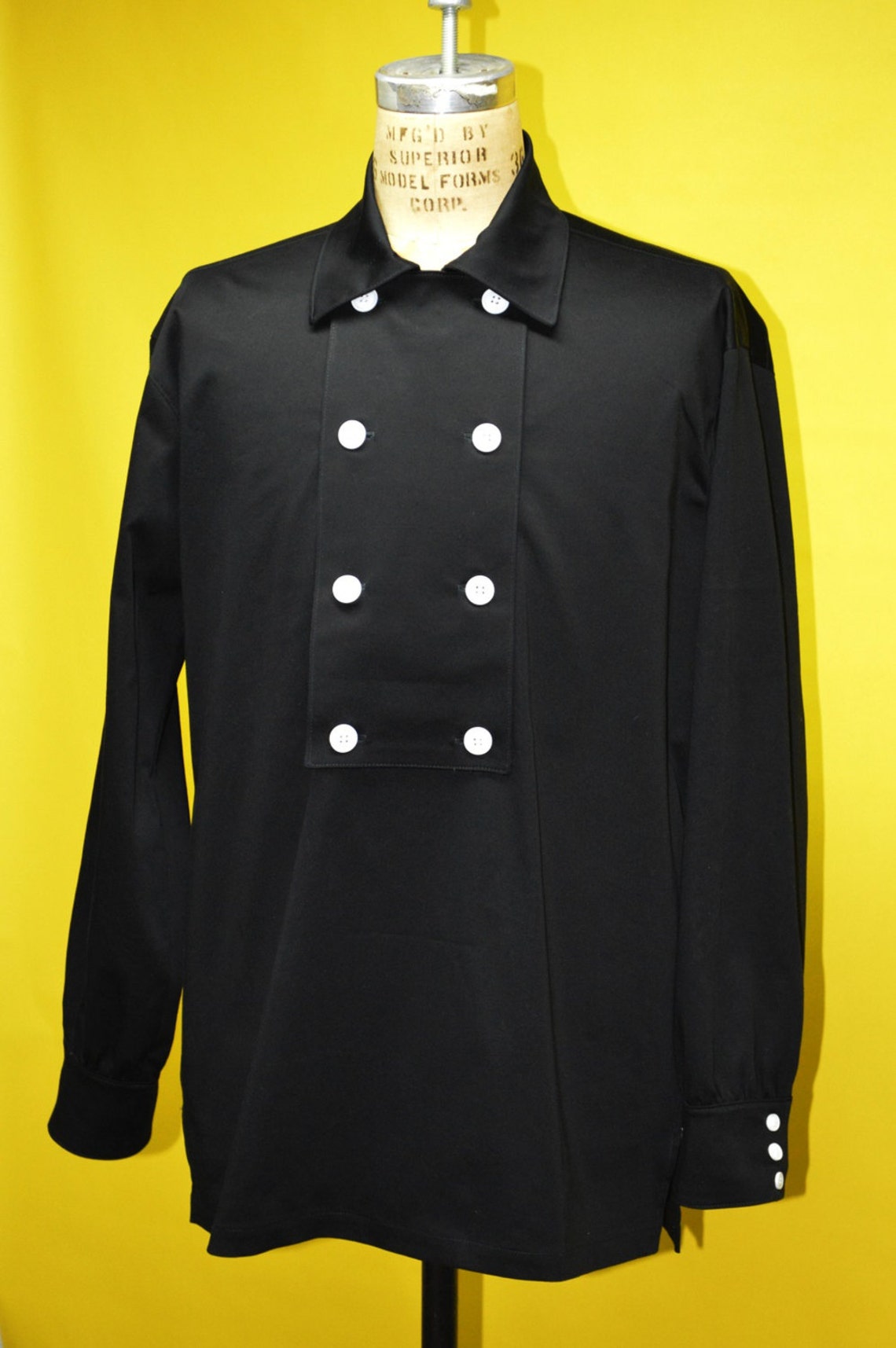 Monkee Cotton Shirt Replica Davey Jones Bib Front Monkee | Etsy