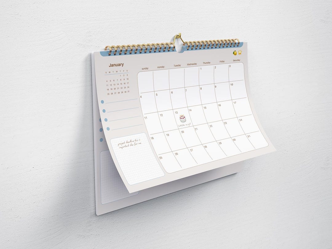 2026 Monthly Calendar Printable | Minimalist Wall Calendar | Instant ...