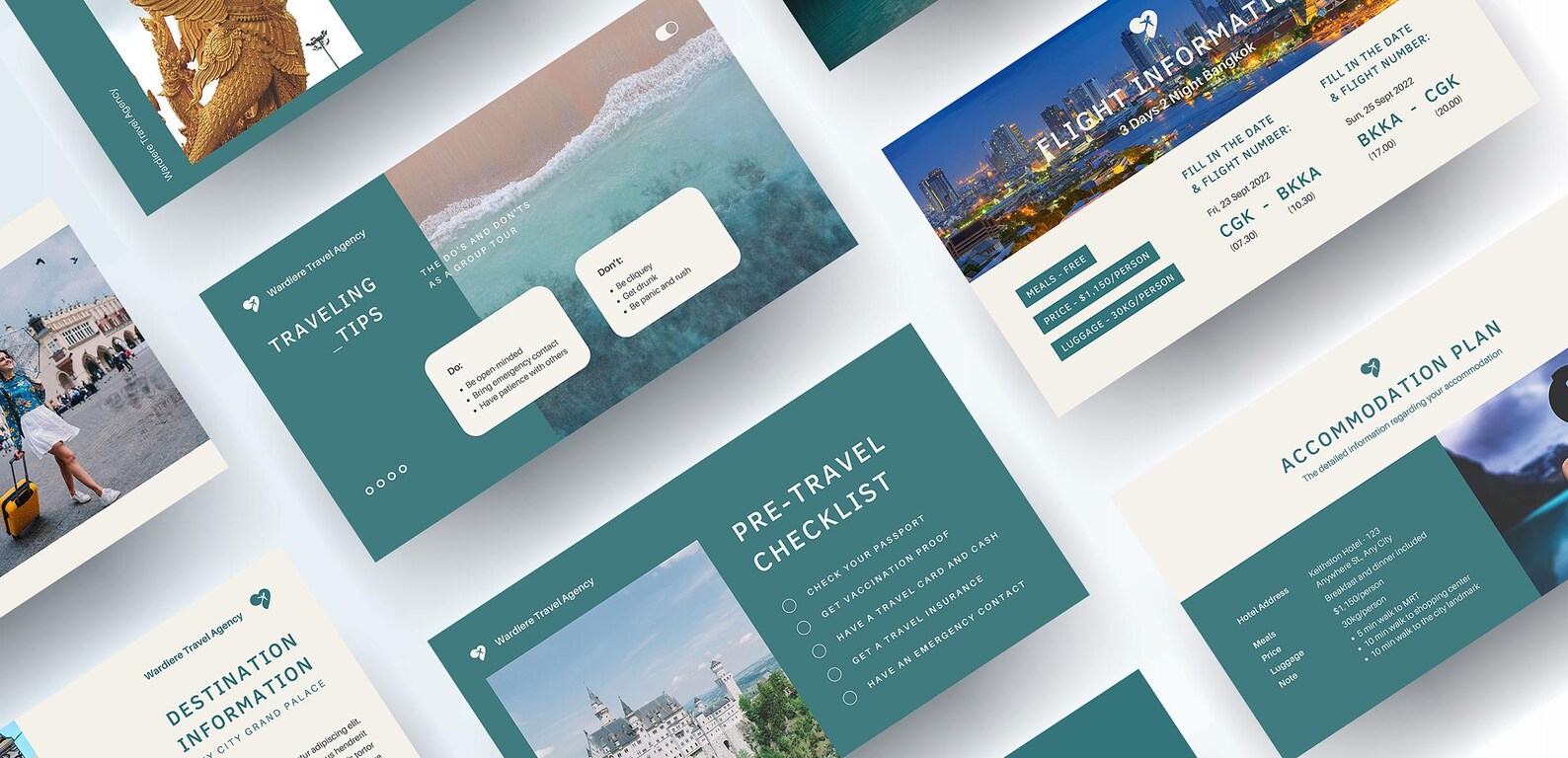 Travel Plan Itinerary Presentation - Etsy