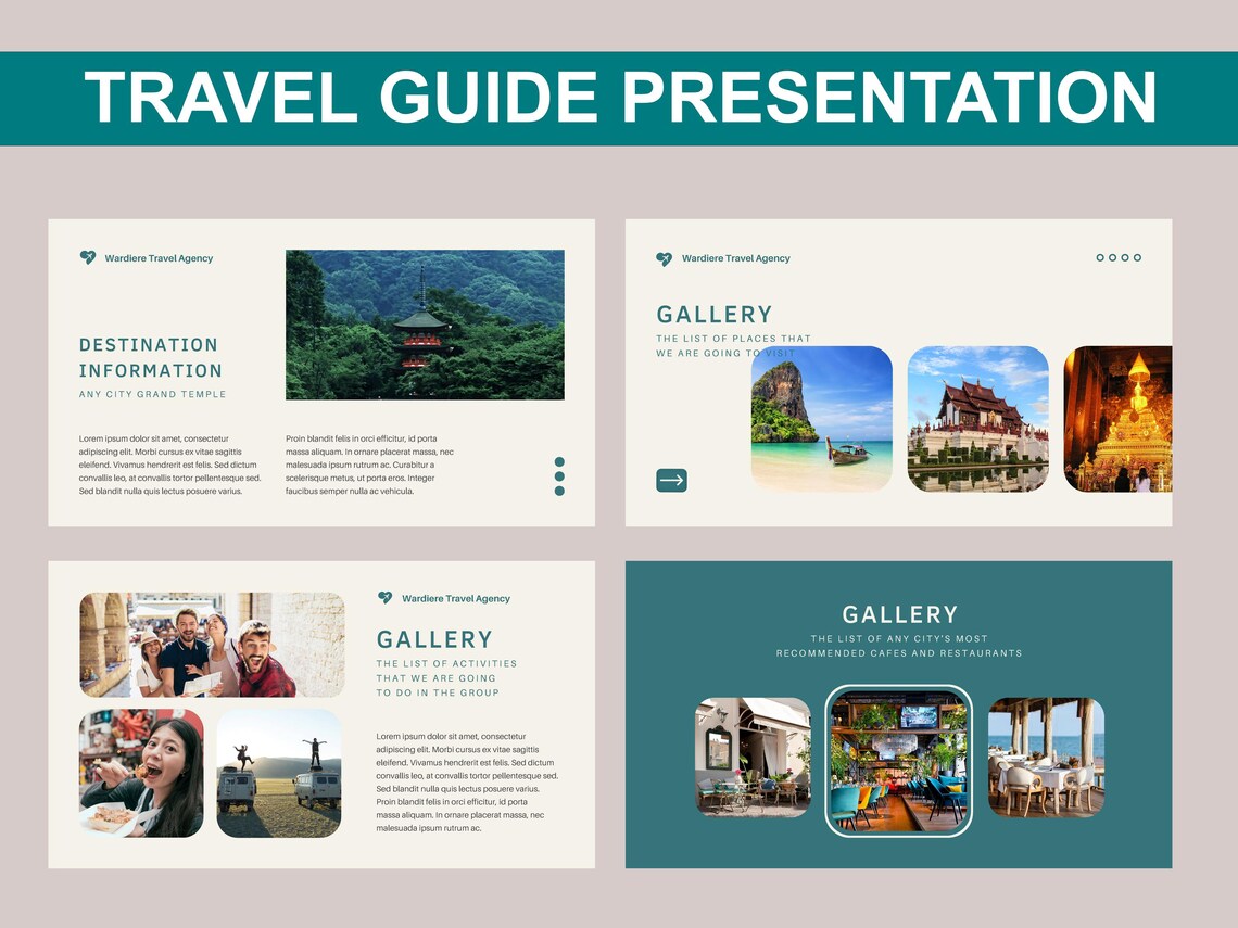 Travel Plan Itinerary Presentation - Etsy
