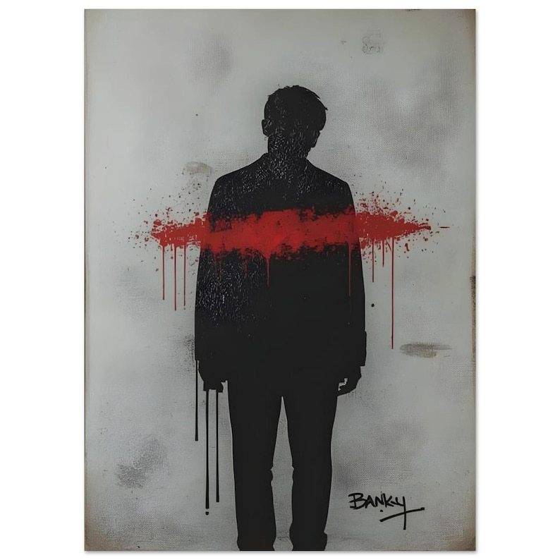 Banksy Wall Art Print: Modern Graffiti Decor on Semi-gloss Paper - Etsy