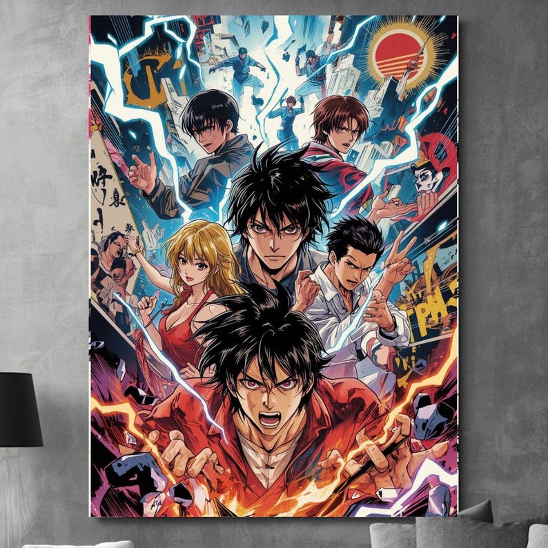 Digital Manga Framed Posters | Anime Wall Art 8K | Premium Matte Paper ...
