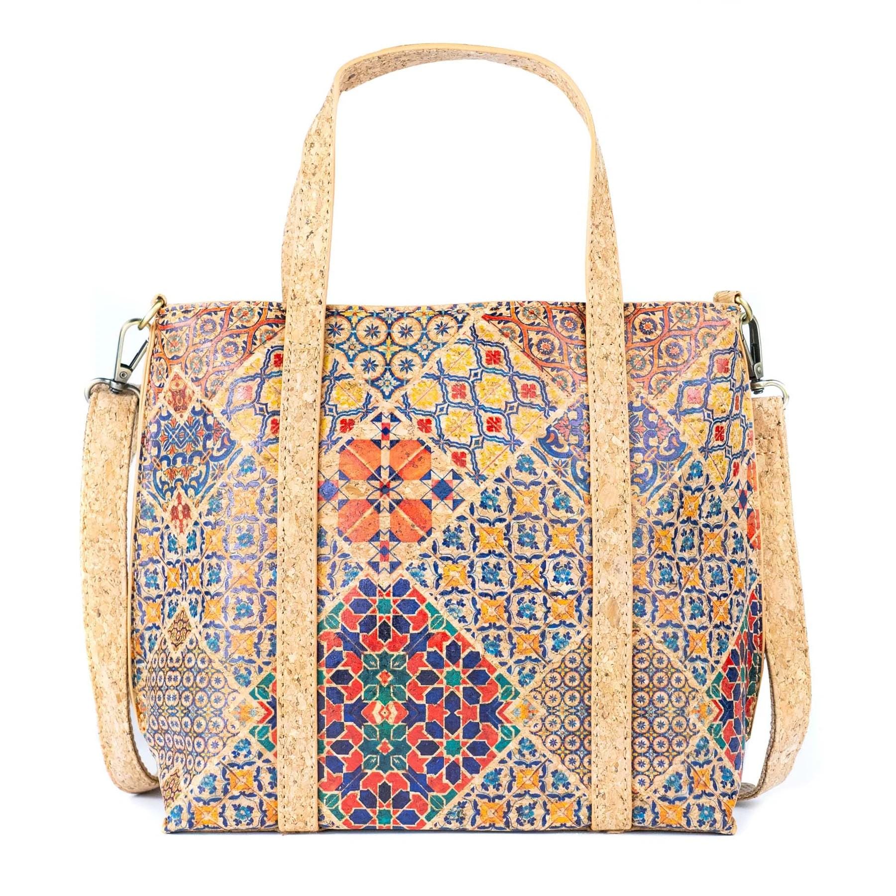 Women’s Natural Cork Handbags, Designer Crossbody Bags, Large Capacity ...
