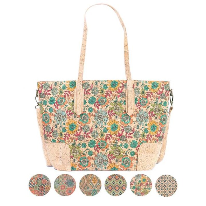 Women’s Natural Cork Handbags, Designer Crossbody Bags, Large Capacity ...