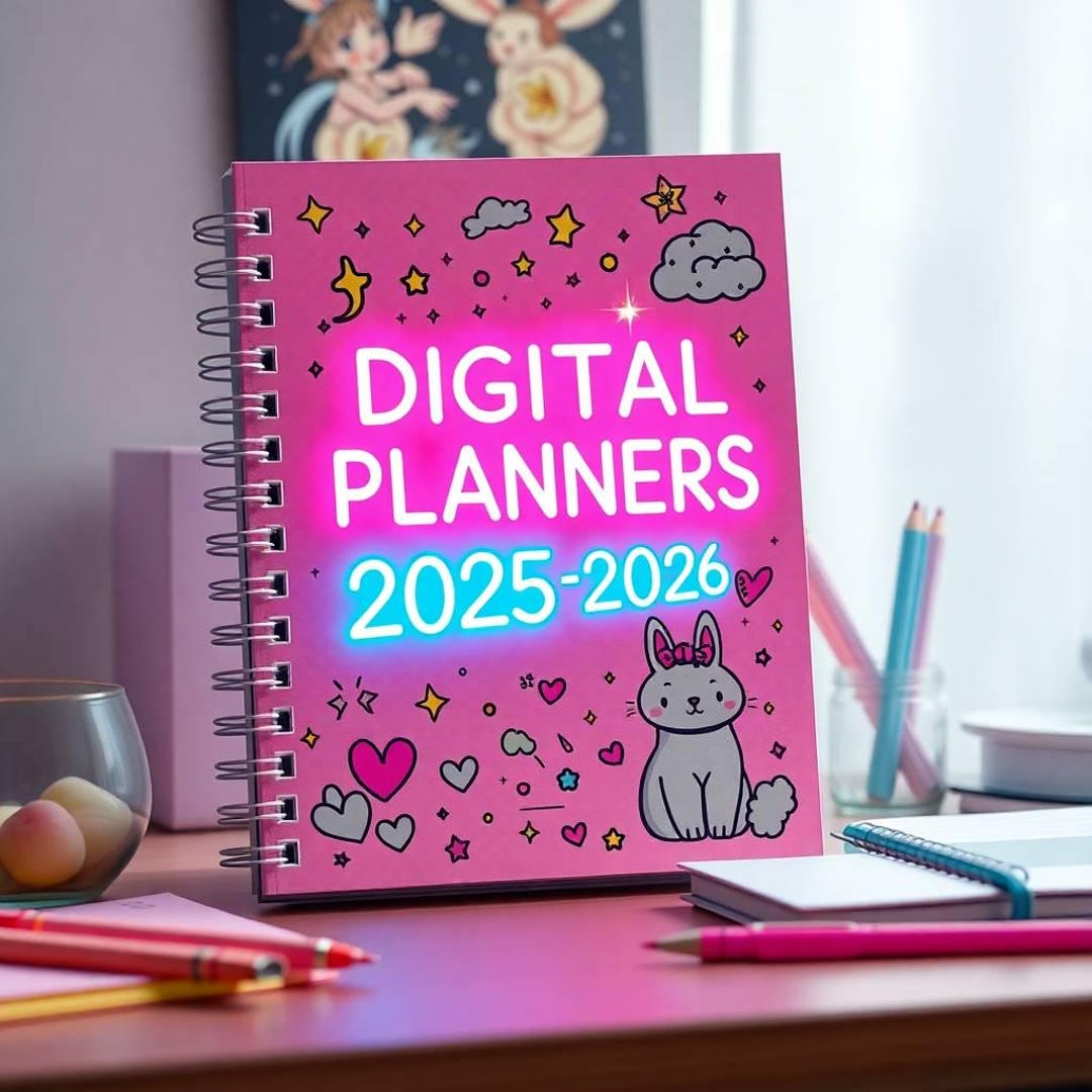 Custom Digital Planner Bundle | 2025, 2026 & Undated Planners, Mockups ...
