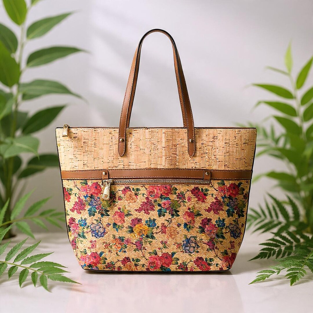 Women’s Natural Cork Handbags, Designer Crossbody Bags, Large Capacity ...