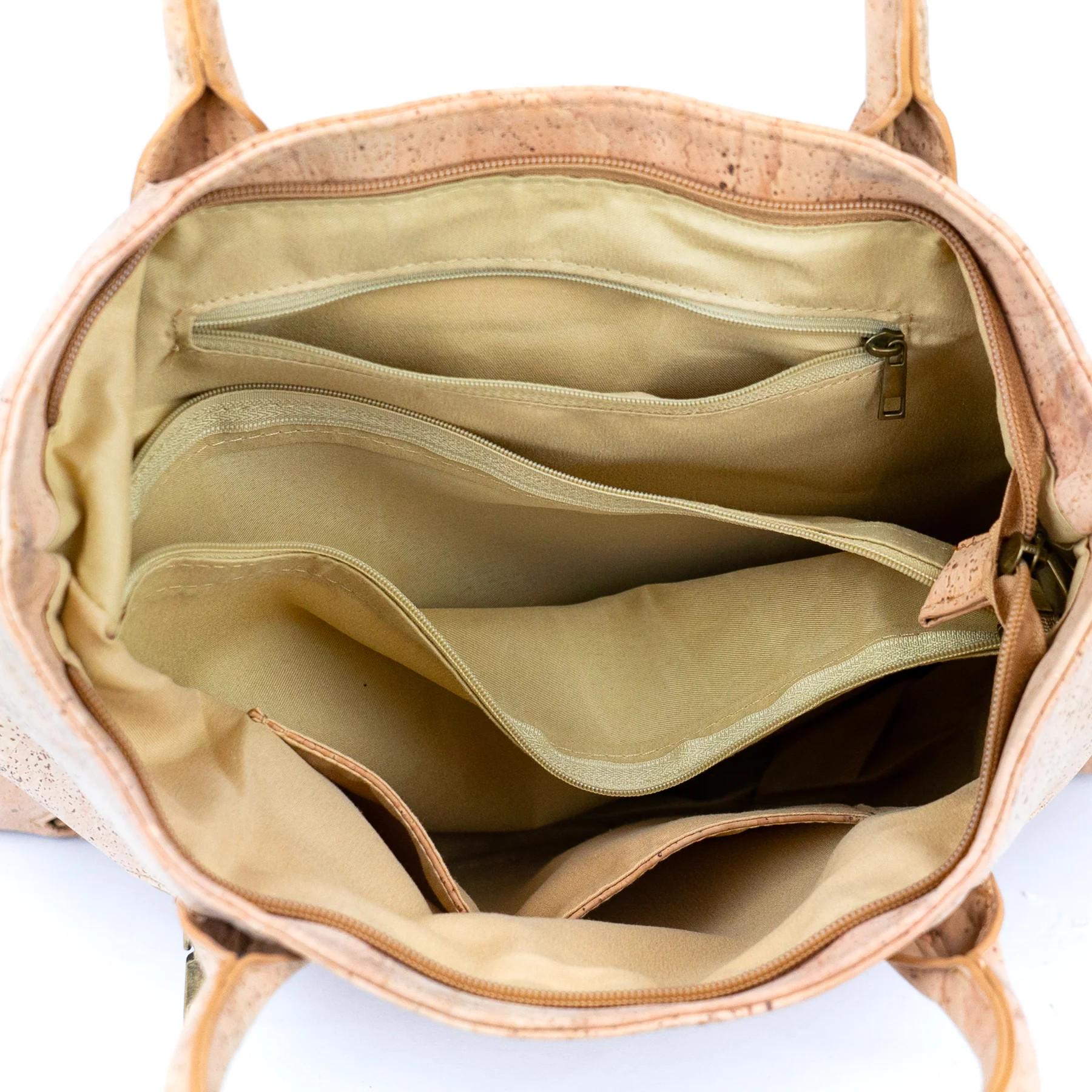 Natural Cork Handbag, Designer Vegan Crossbody Tote - Etsy