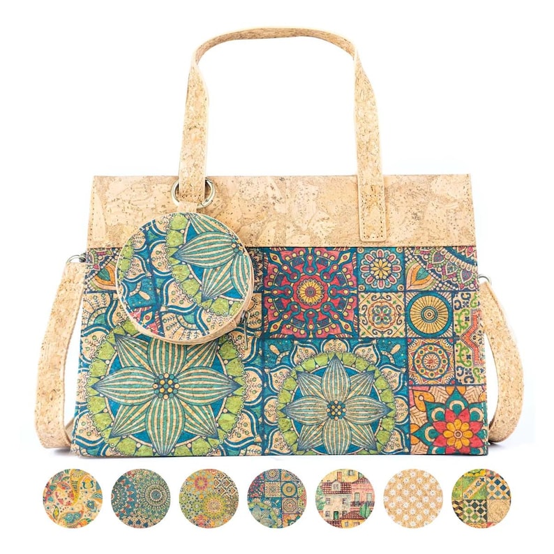 Women’s Natural Cork Handbags, Designer Crossbody Bags, Large Capacity ...