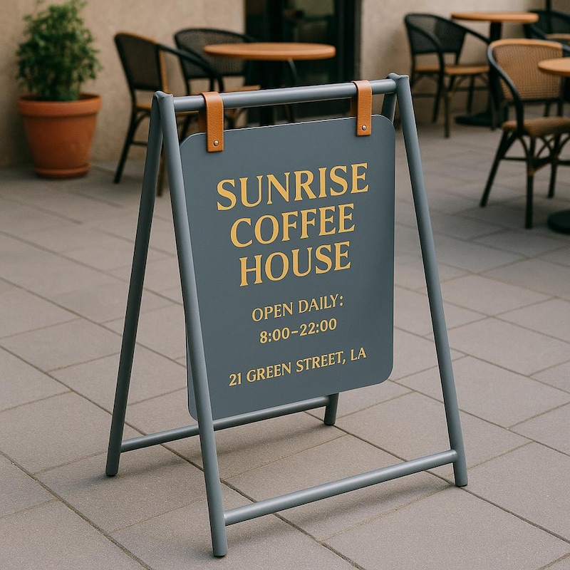 Swinging Sidewalk Sign Frame - Etsy UK
