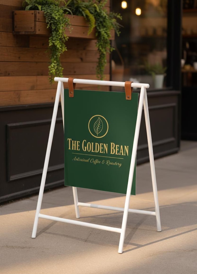Custom Metal A-frame Sidewalk Sign: Weather-resistant Menu Board - Etsy