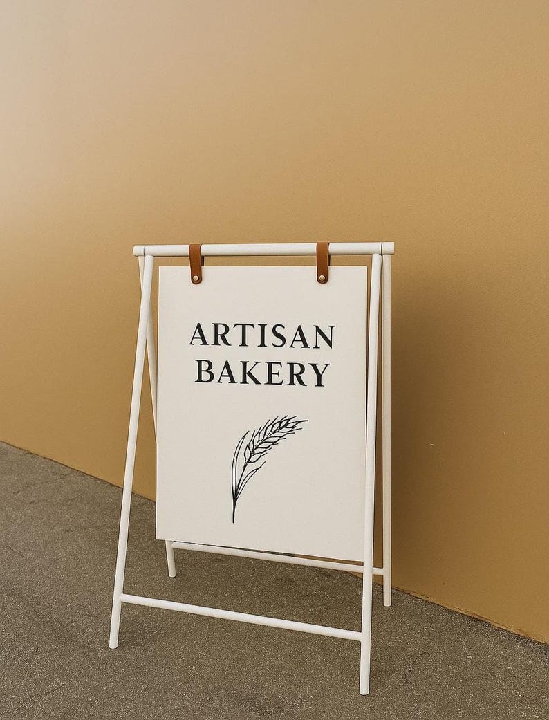 Custom Sidewalk Sign – Double-sided A-frame Outdoor Sign | Business ...