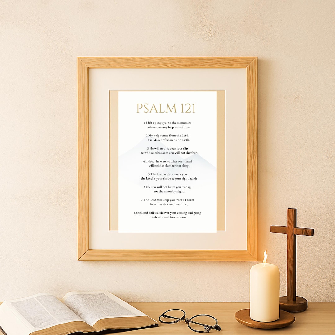 Psalm 121 Poster – Printable Bible Verse Wall Art – Instant Digital ...