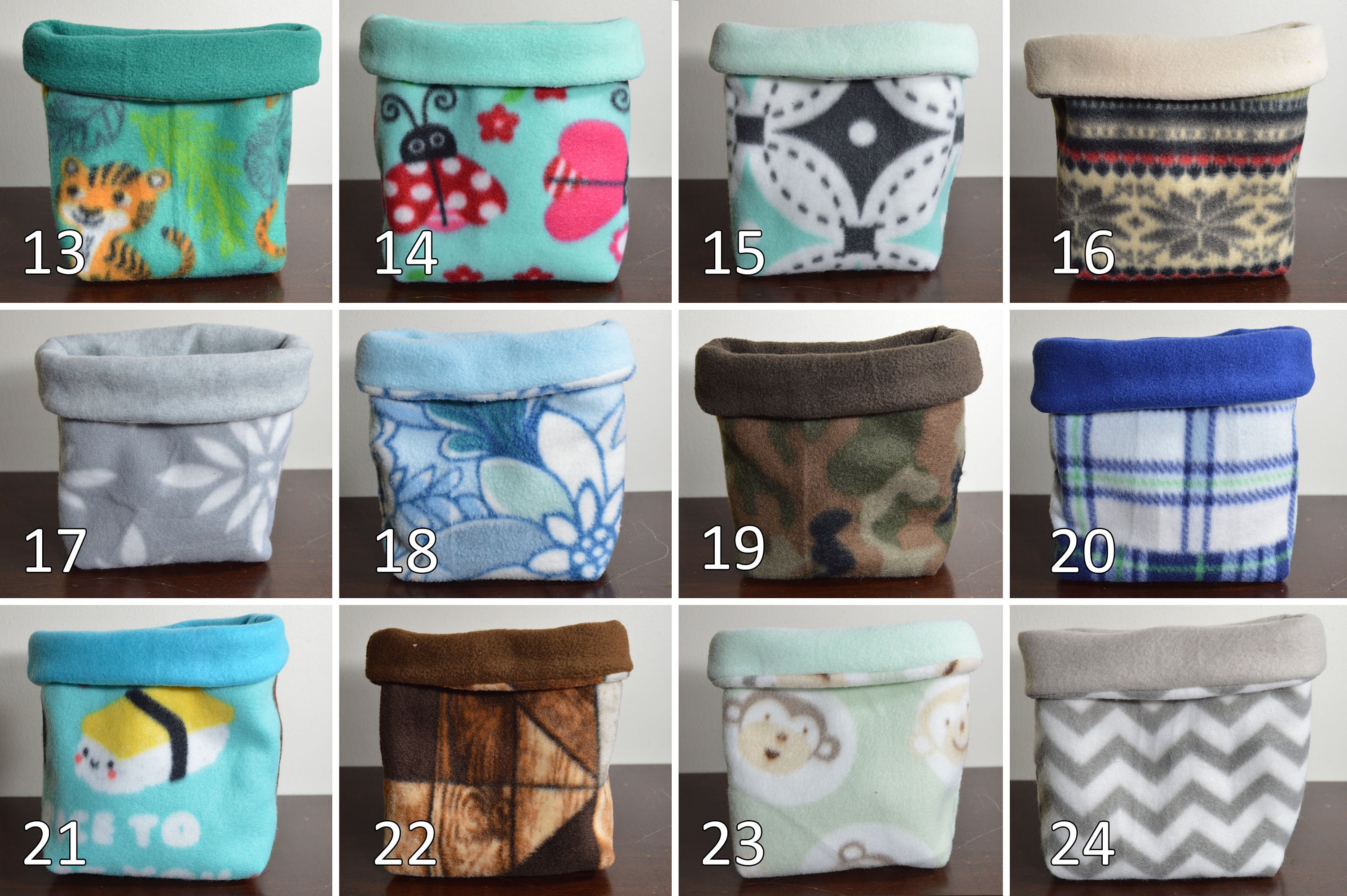 PREMADE Small Reversible Fleece Snuggle Sack Cuddle Cup for | Etsy