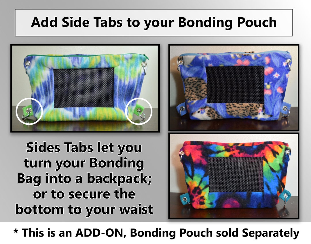 Add Side Tabs to Your Bonding Bag Pouch Purse Order, Includes an ...