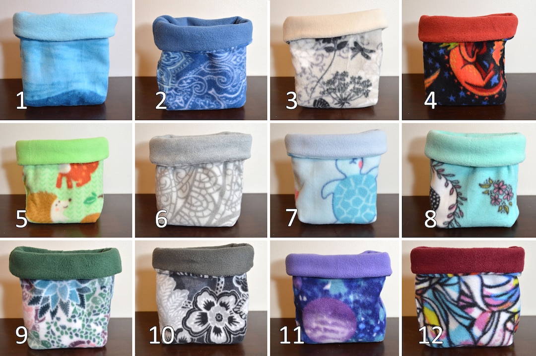 PREMADE Small Reversible Fleece Snuggle Sack Cuddle Cup for - Etsy