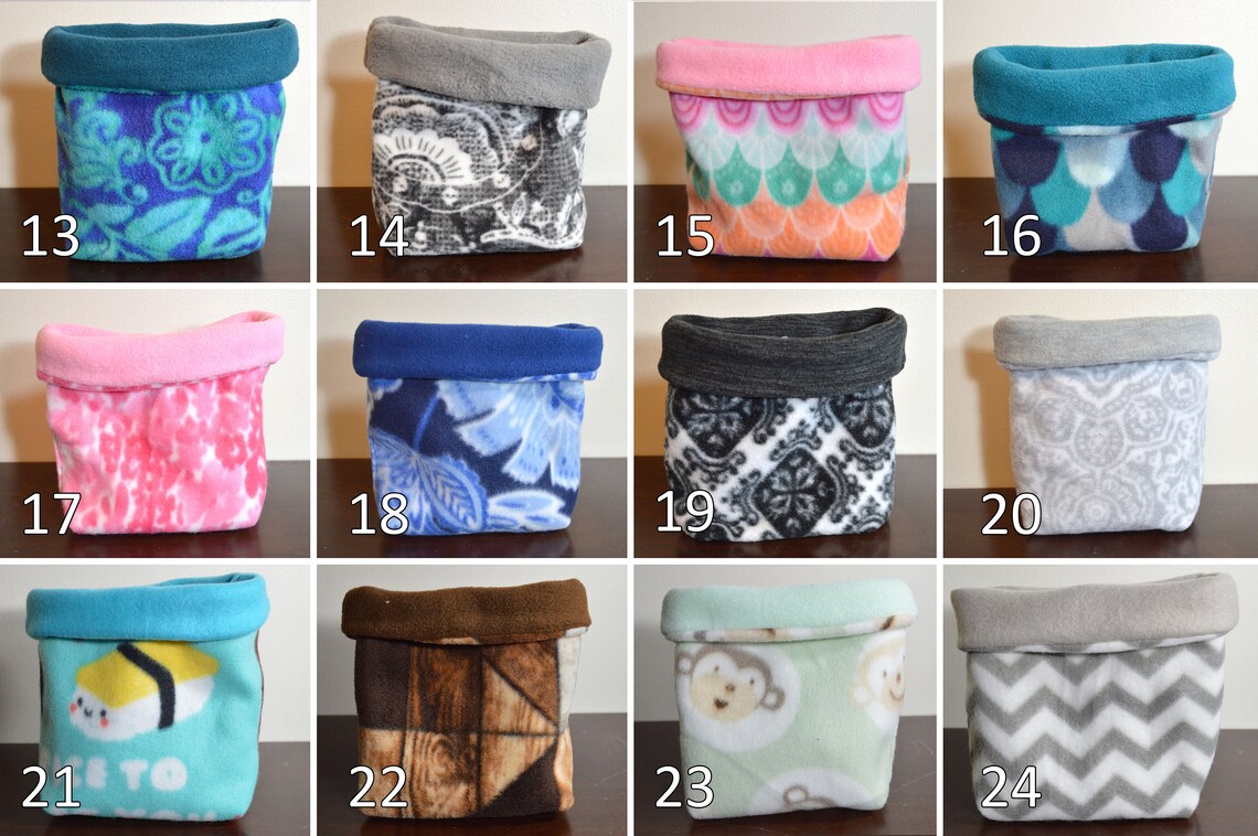 PREMADE Small Reversible Fleece Snuggle Sack Cuddle Cup for - Etsy