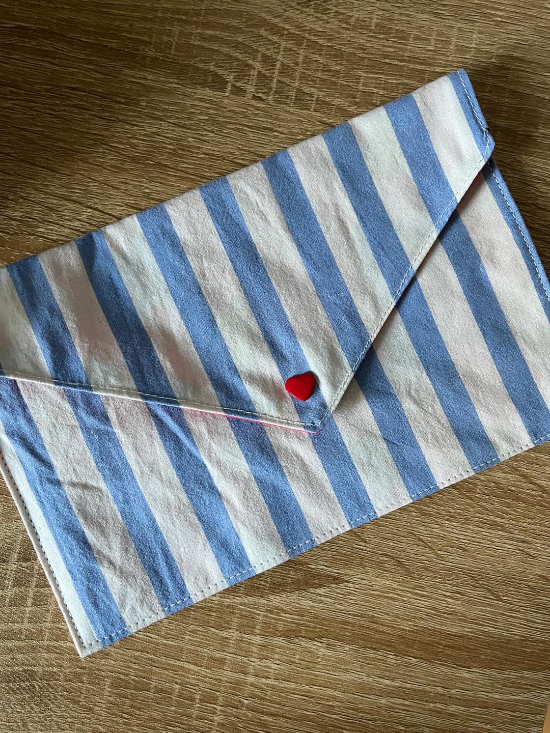 Striped Heart-shaped Book Cover - Multi-purpose Cover - Health Record ...
