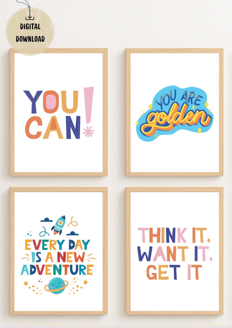 30 Calming Anti-anxiety Posters | Home Education Affirmation Wall Art ...