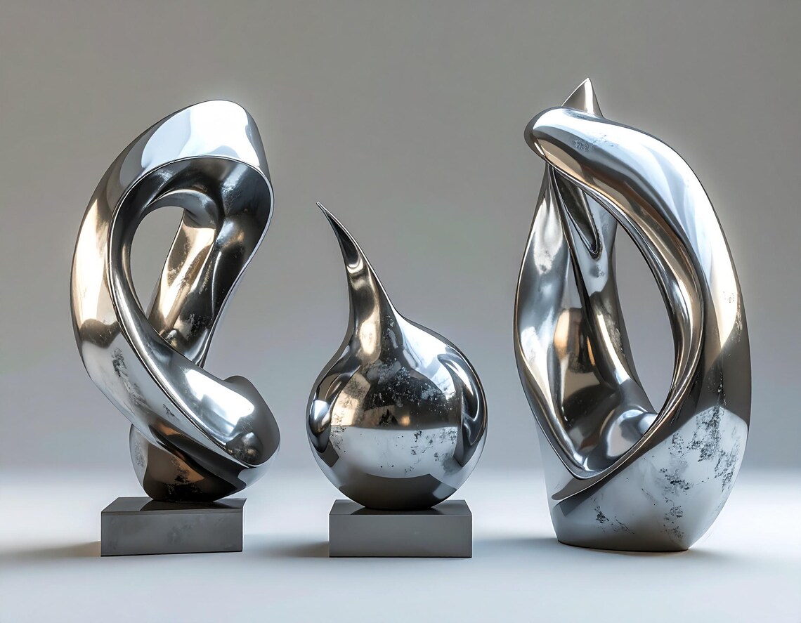 Metal Object Sculpture Mockup 3D Industrial Carved Designs - Etsy