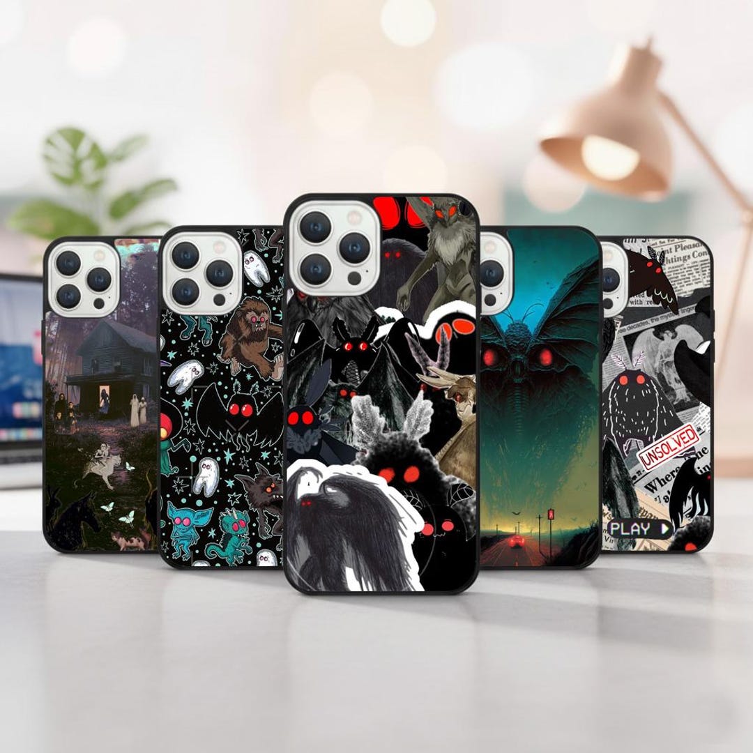 Cryptid Mothman Bigfoot Alien Art Phone Case, iPhone & Samsung - Etsy