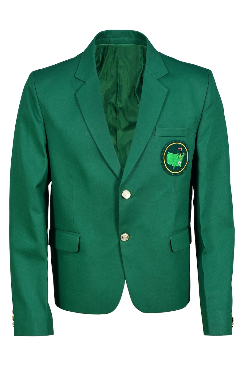 Master Green Golf Blazer: Embroidered Gold Button Sports Coat - Etsy ...