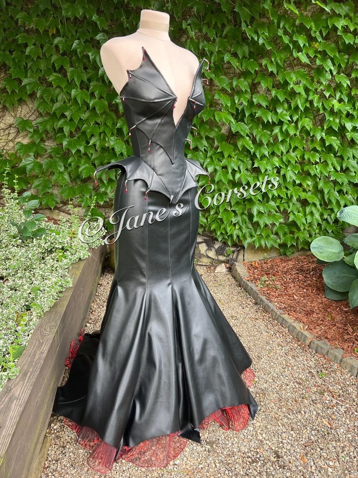 Bat Wing Corset Outfit - Etsy