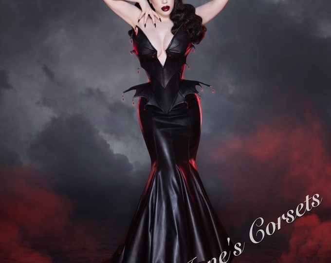 Bat Wing Corset Outfit - Etsy