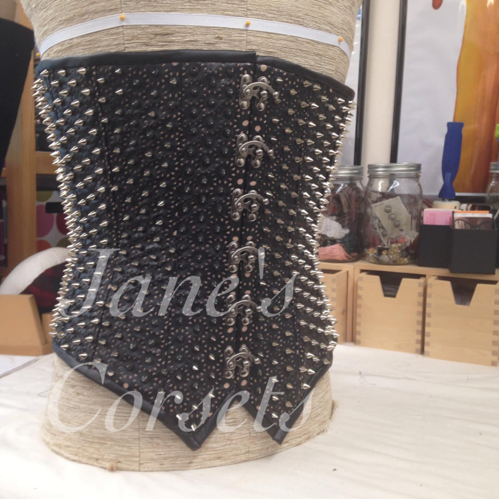 Silver Spike Male Corset - Etsy