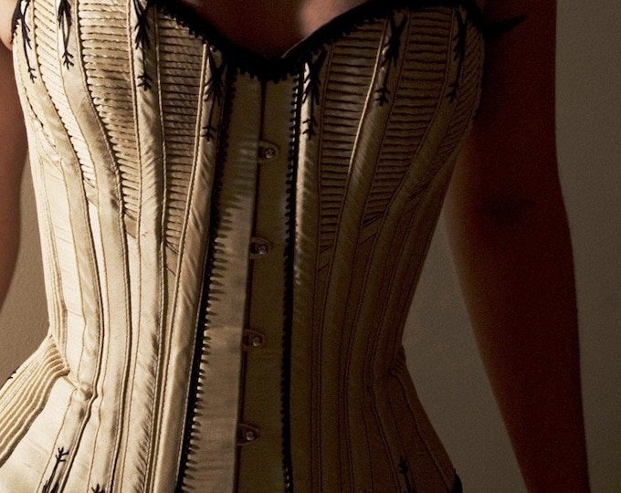 Spoon Busk Corded Corset - Etsy