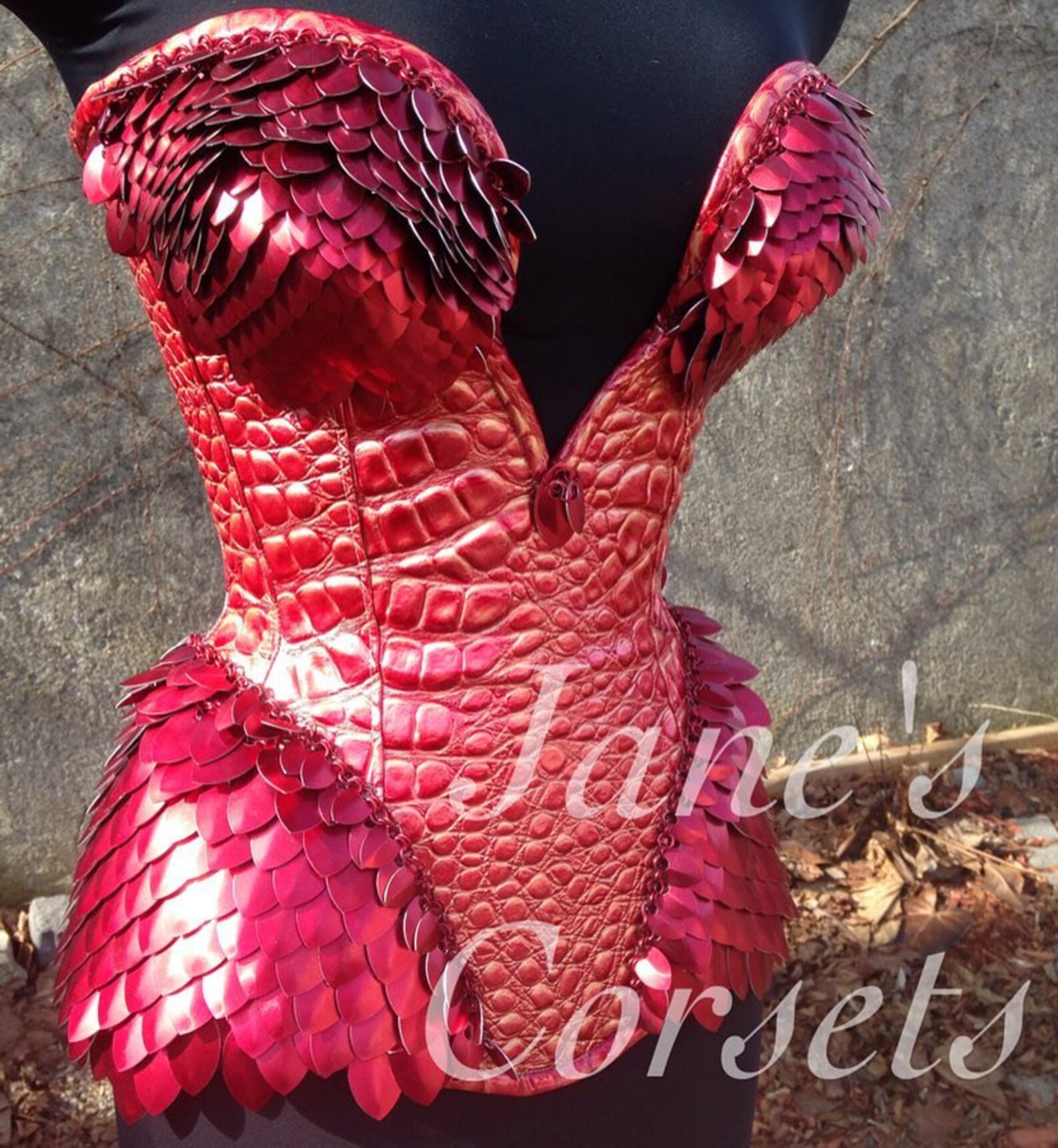 Dragon Scalemail Corset - Etsy