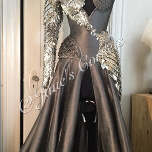 Asymmetrical Silver Scalemail Corset - Etsy