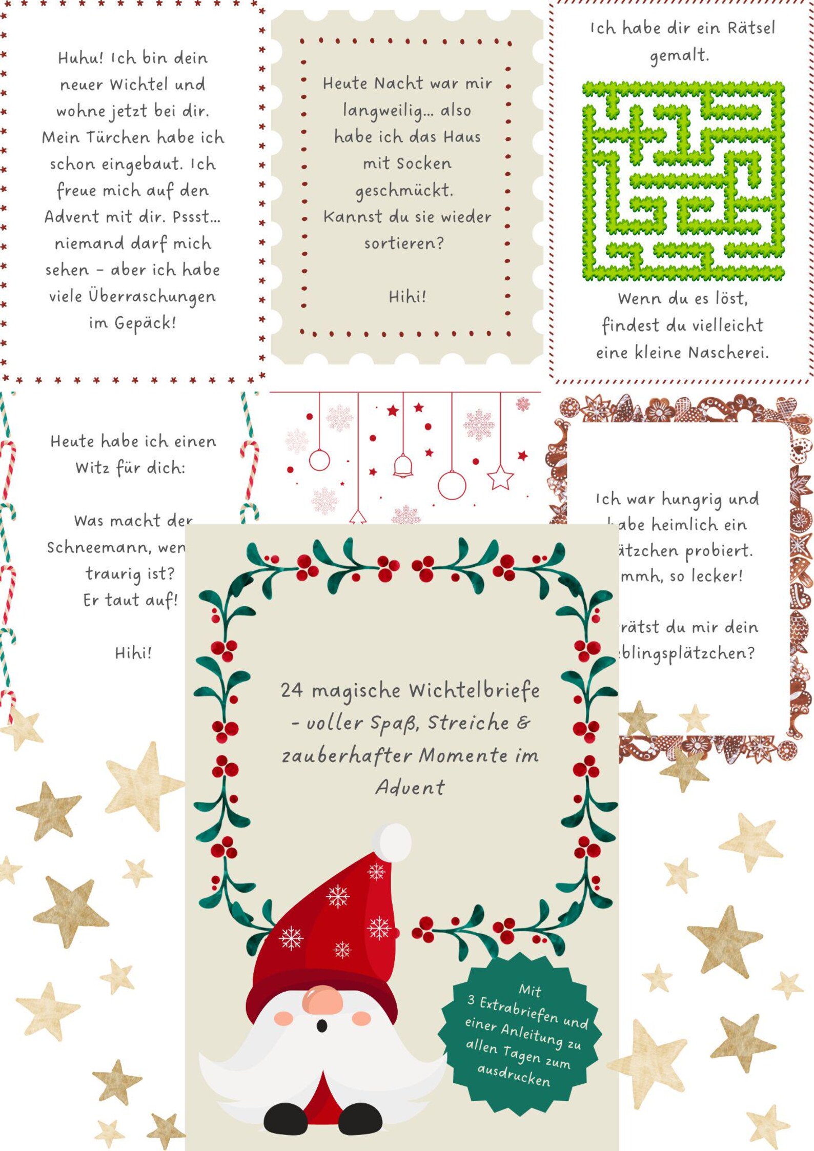 Loving Secret Santa Letters - Templates for Relaxed Christmas Days - Etsy