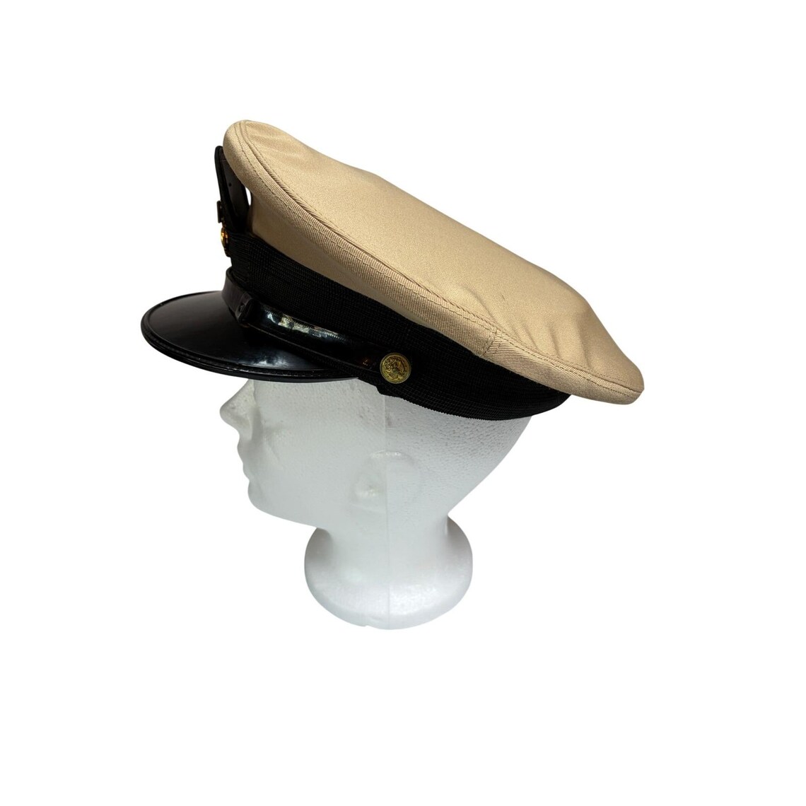 Vintage US Navy Enlisted Dress Cap Wwii-cold War Era USN Anchor Size 7 ...