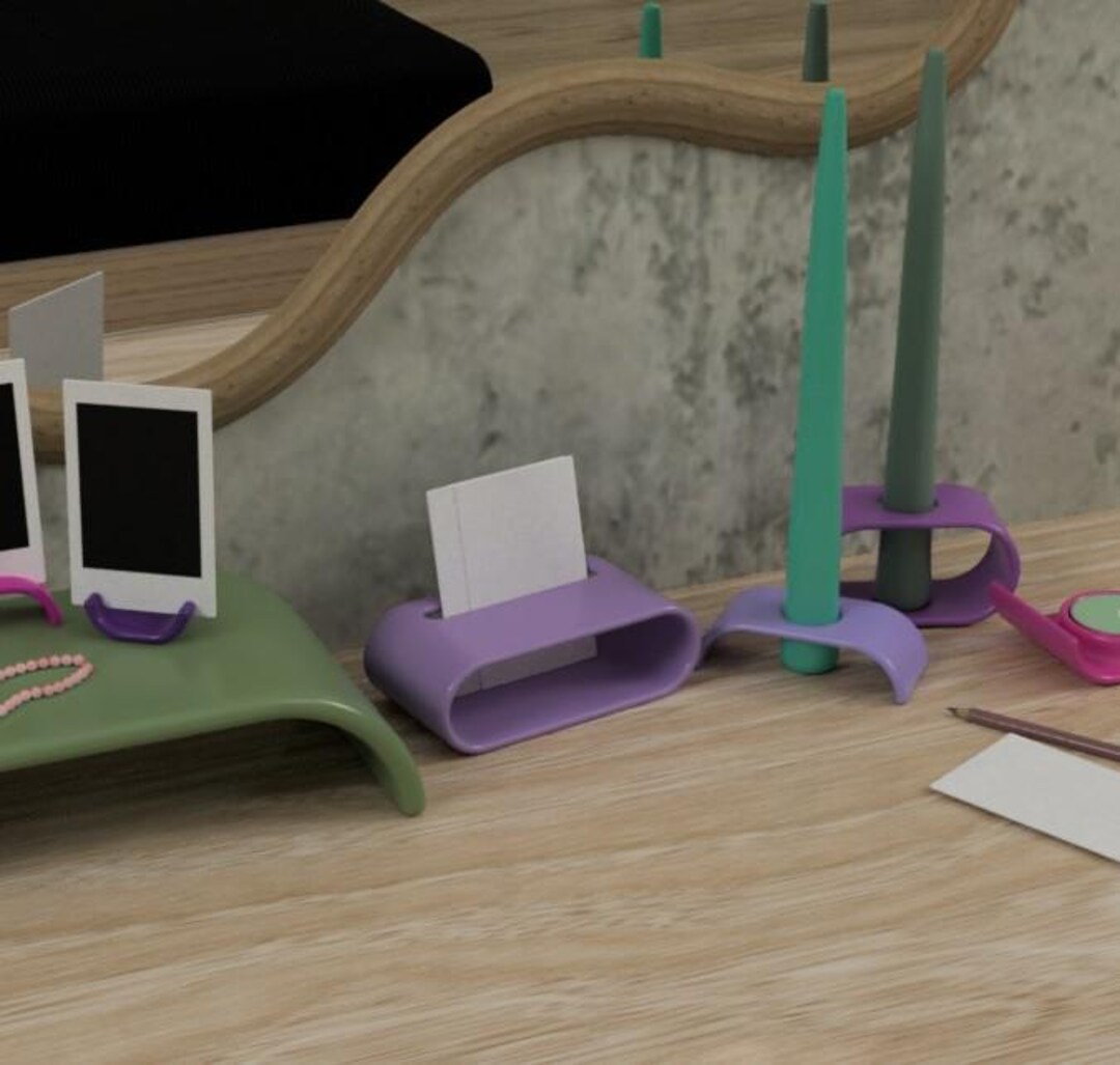 Minimal Card Holder Stl - Stand - Desk Organizer - Etsy