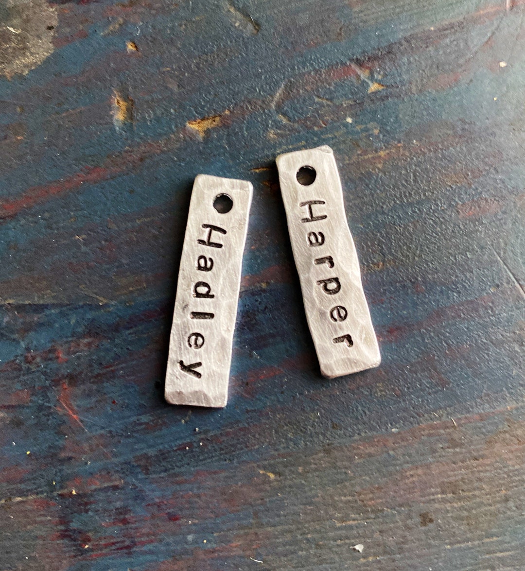 Name Charm, Bar Charm, 1 Inch Rectangle Tag, Name Tag, Wine Charm, Word ...