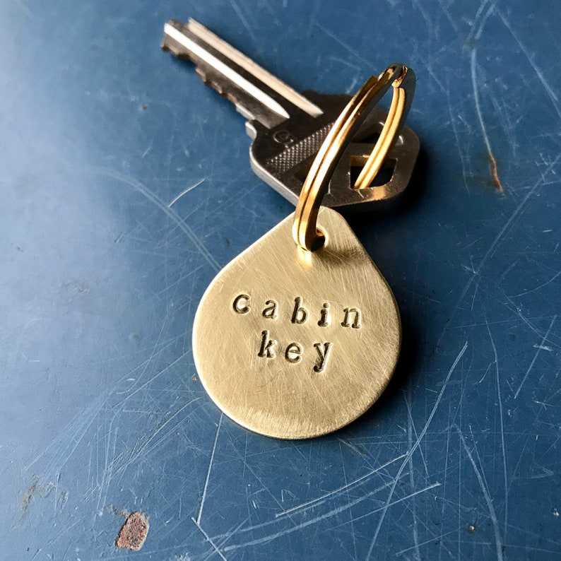 2nd Home Vacation Home Cabin Custom key tag Personalized | Etsy