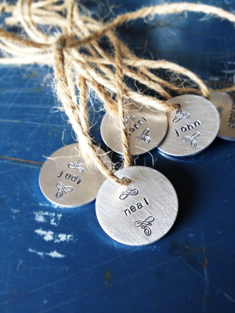 Tags Charms Name Tags Favors Party Decor Personalized - Etsy